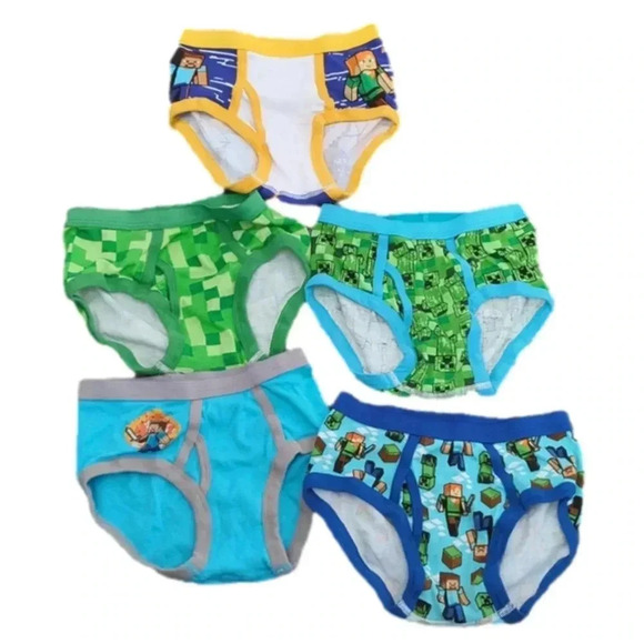Accessories | Boys Mojang Minecraft 5 Package Brief Underwear | Poshmark
